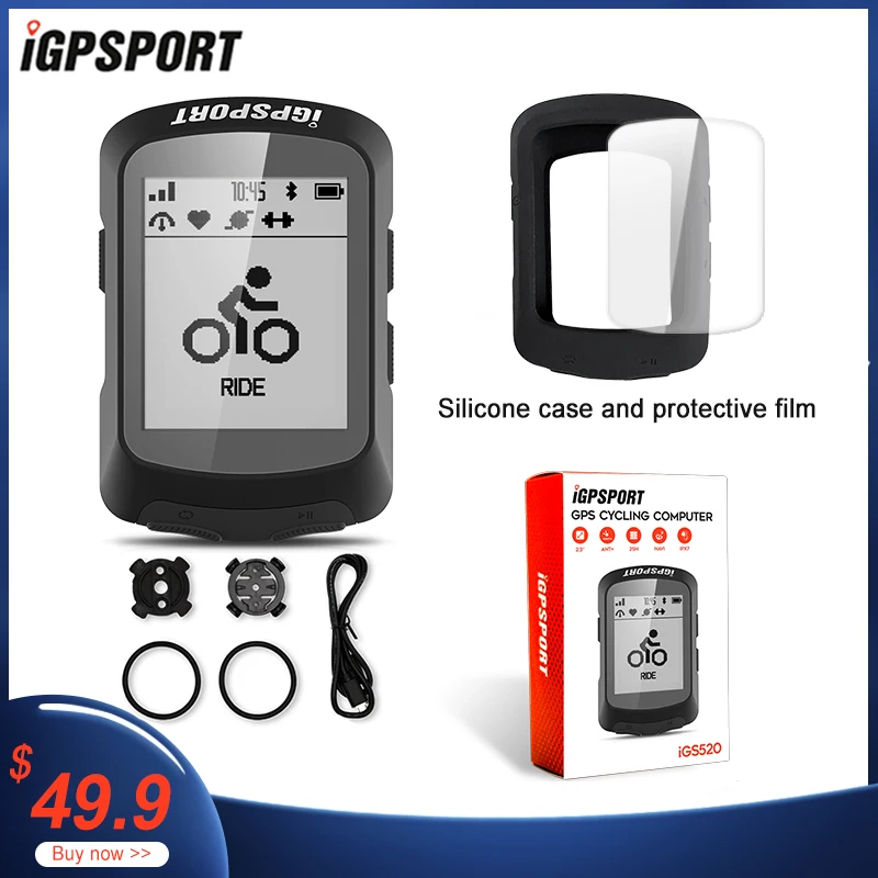 iGPSPORT-IGS520-IGS-520-Computer-ANT-Wireless-Bike-Speedometer-Bluetooth-GPS-route-navigation ...
