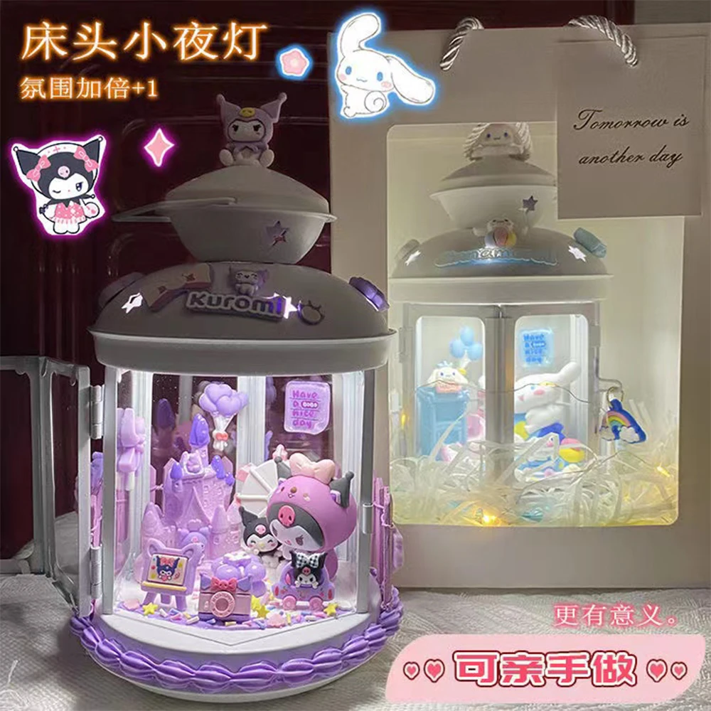 Sanrio Kuromi Cinnamonroll Lamp Melody Night Light Decor Kawaii Anime ...