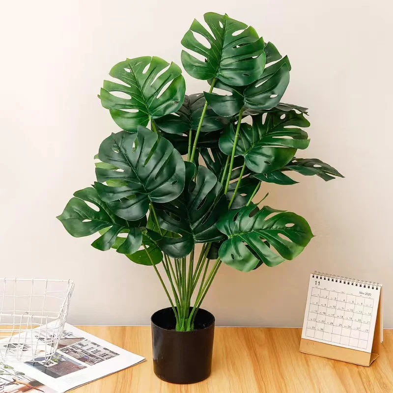 Extra Large Artificial Plant Turtle Back Bamboo Palm Leaf Garden ...