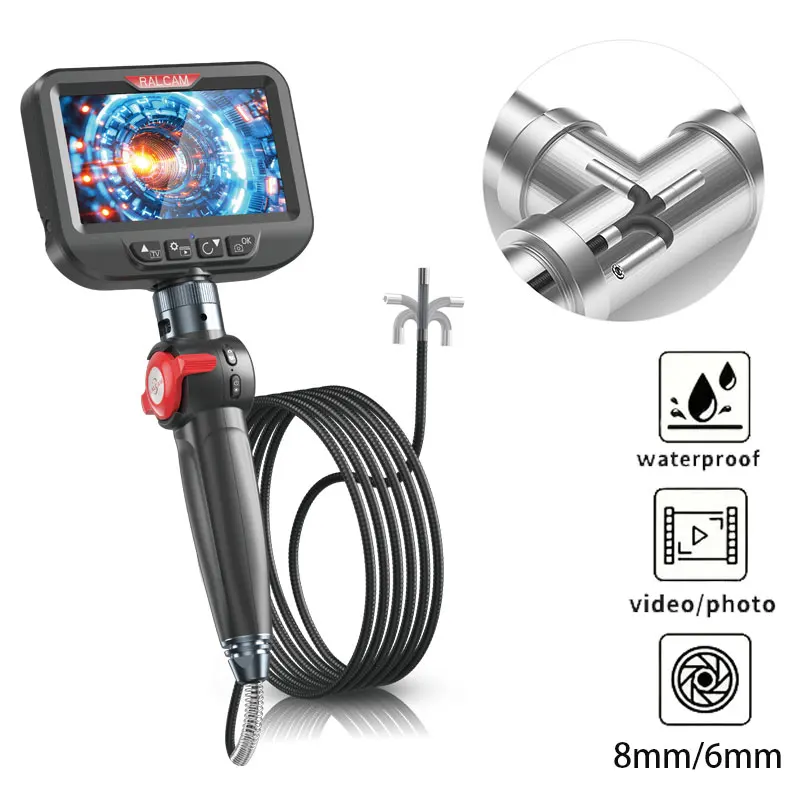 4-3-Screen-Industrial-Endoscope-Camera-360-Steering-Lens-Pipeline-Car ...
