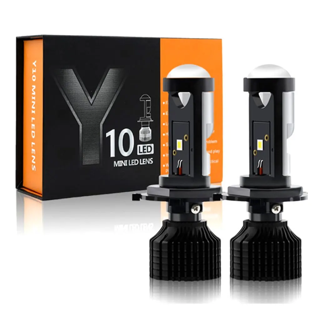 Faro-LED-H4-de-50000LM-para-coche-y-motocicleta-miniproyector-Canbus ...