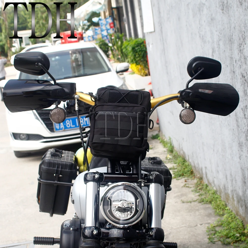Motorcycle-Waterproof-Handlebar-T-Bar-Bag-Universal-For-Harley-Honda ...