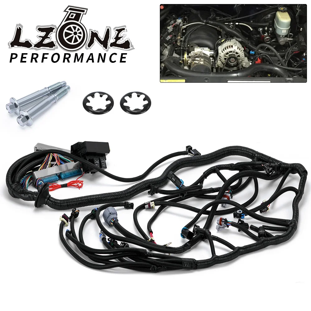 Car-Engine-Pull-Starter-Start-Standalone-Wiring-Harness-with-4L60E-DBC ...