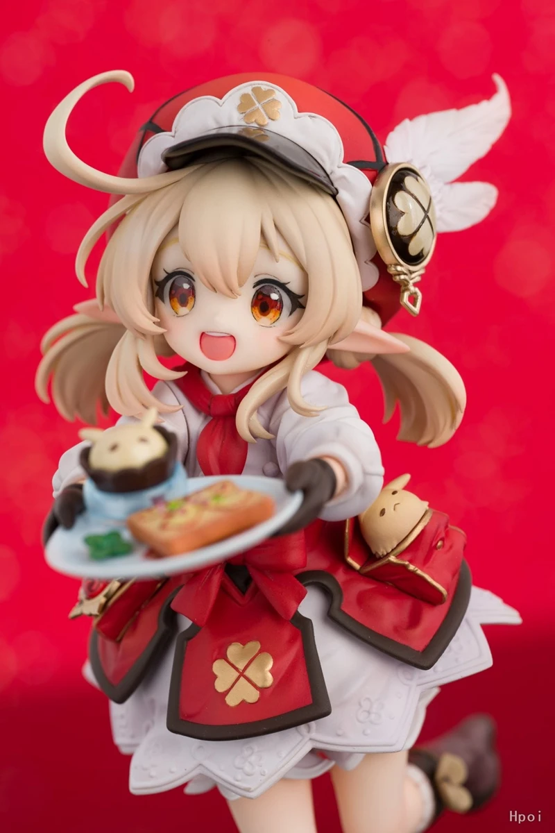 Anime Figure Genshin Impact GK Klee Xiao Kawaii Coffee Shop Girl ...