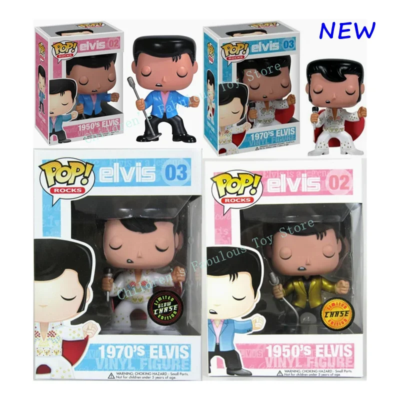 FUNKO-POP-1950-s-Elvis-02-golden-1970-s-Elvis-03-limited-Vinyl-Dolls ...