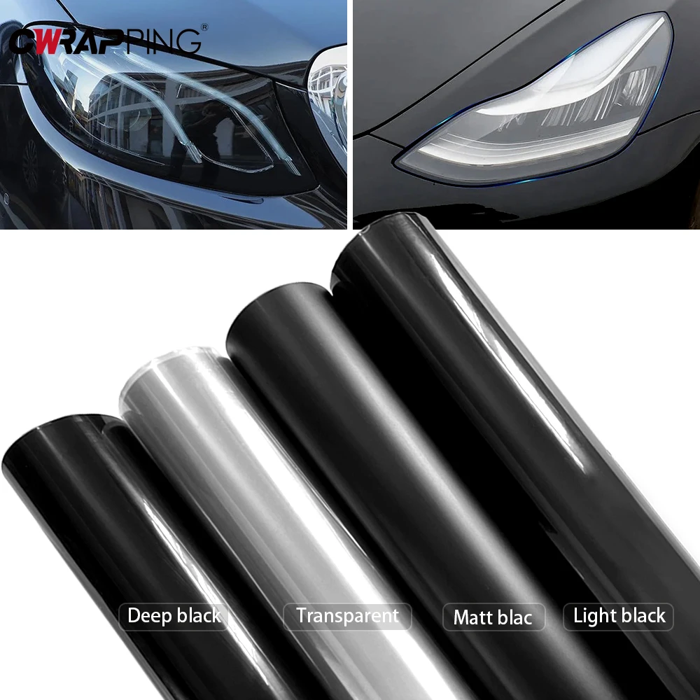 30-200cm-Car-Headlight-Tint-Fog-Light-Taillight-Waterproof-Stickers ...