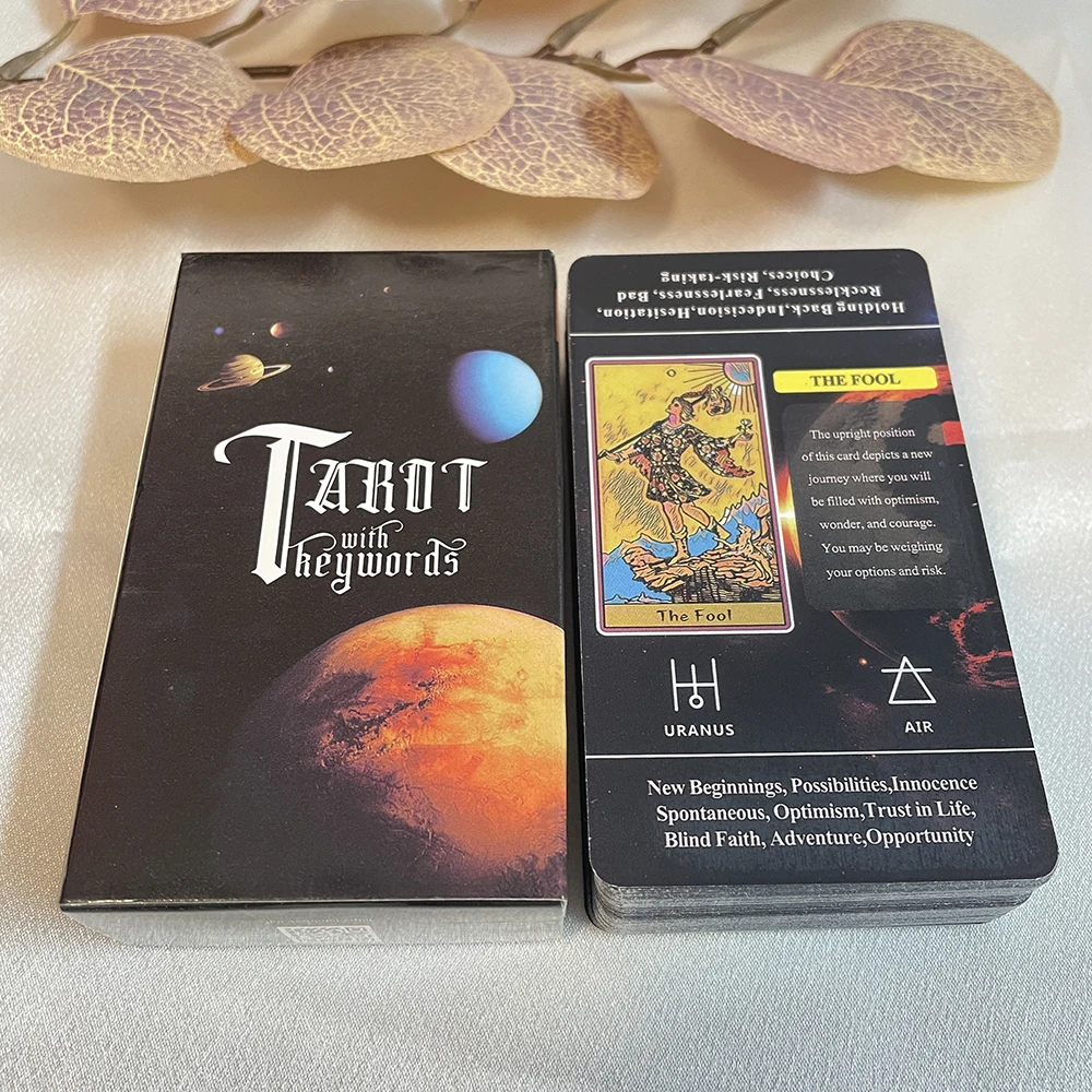 English-Keywords-Tarot-Cards-for-Beginners-Sturdy-Deck-Prophet-Prophecy ...