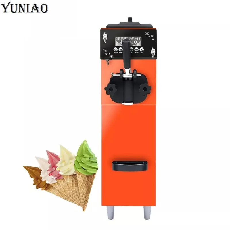 One-Nozzle-Table-Top-Orange-Color-12L-H-Soft-Serve-Ice-Cream-Maker ...