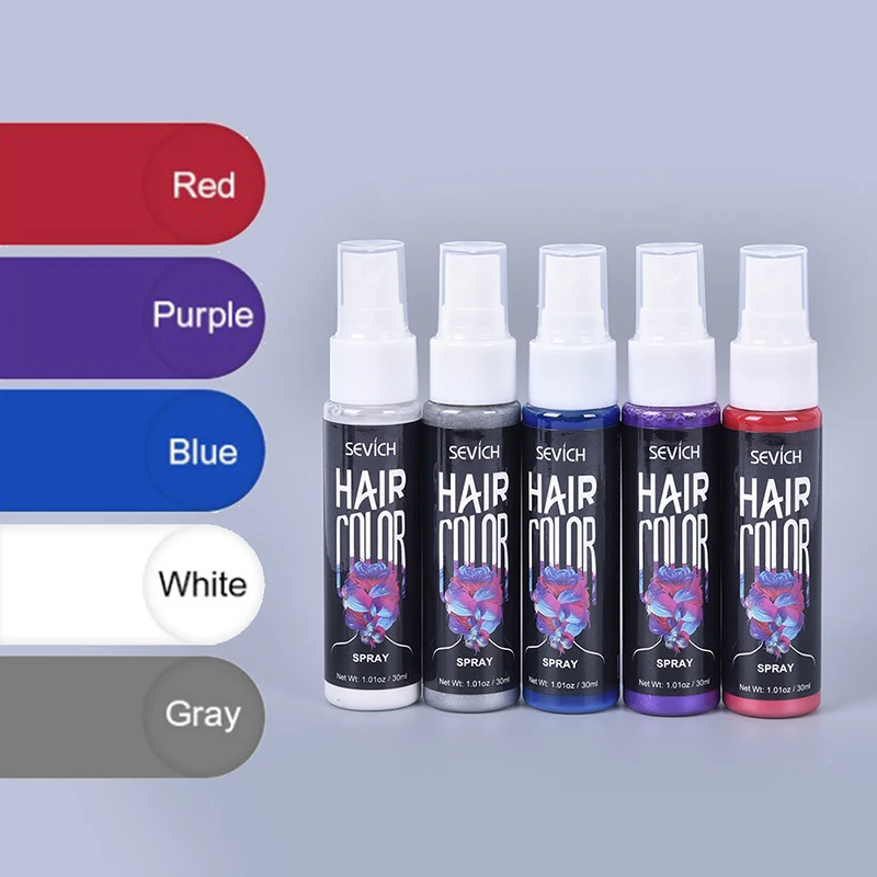 New-5-Color-Liquid-Hair-Spray-Unisex-Party-Cosplay-Use-Temporary-Hair ...