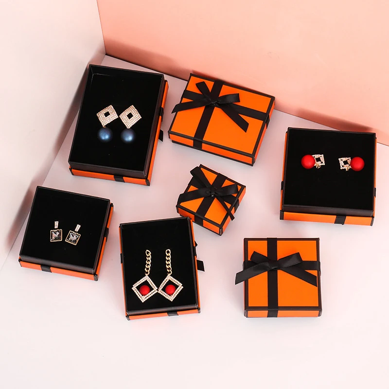 New-Orange-Style-Bow-Tie-Storage-Box-Delicate-Gift-Box-Keychain ...