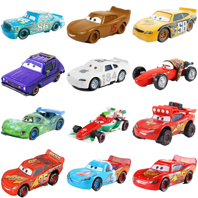 Original-Disney-Pixar-Cars-2-3-Diecast-Vehicle-Lightning-McQueen-Mater ...
