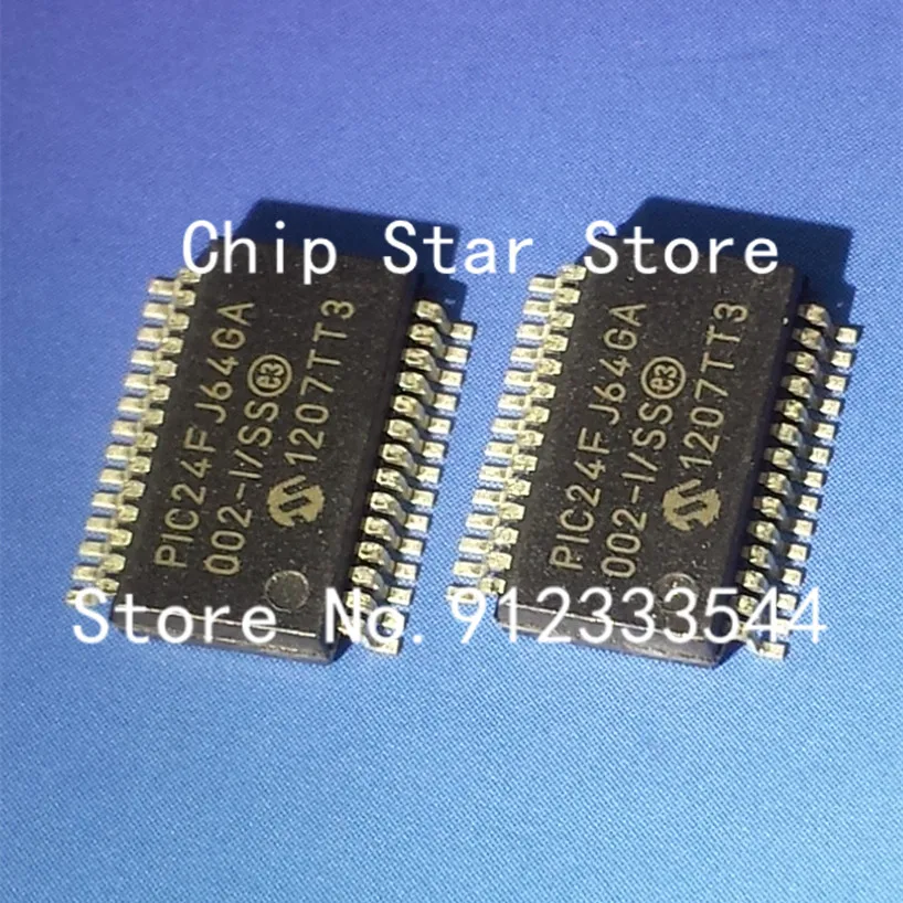 1PCS/Lot PIC24FJ64GA002-I/SS PIC24FJ64GA002 SSOP28 16 Bit Microcontroller MCU 100%New And Original