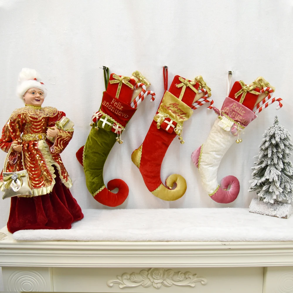 Custom Curved Toe Christmas Stocking | Gifts Flash