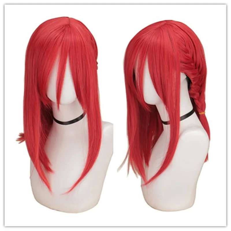 BLUE-LOCK-Chigiri-Hyoma-Cosplay-Wig-Pre-Styled-Braided-Wig-Wine-Red-Wig ...