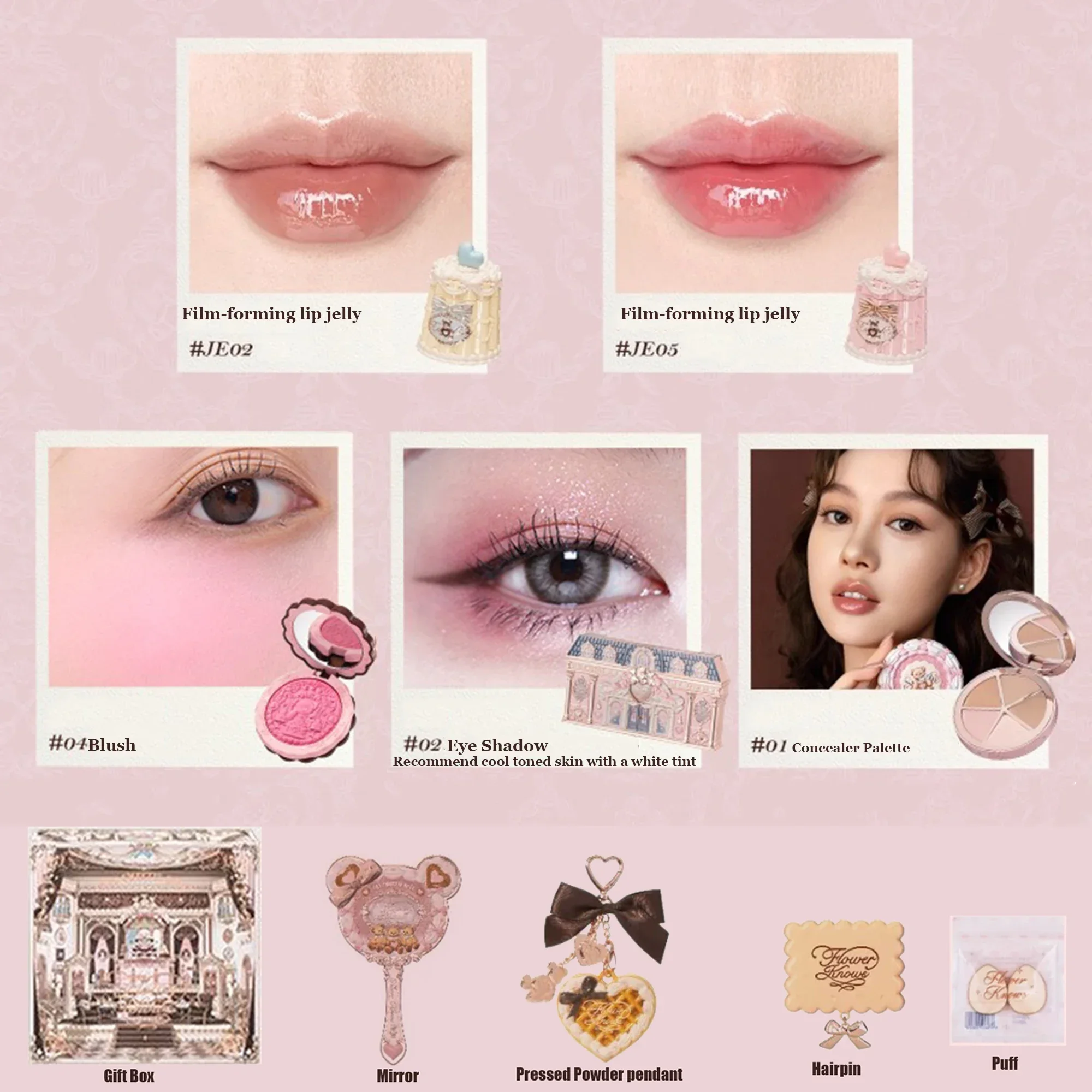 Flowerknows THE SWEETIE BEAR COLLECTION Makeup Kit Gift Set All In One ...