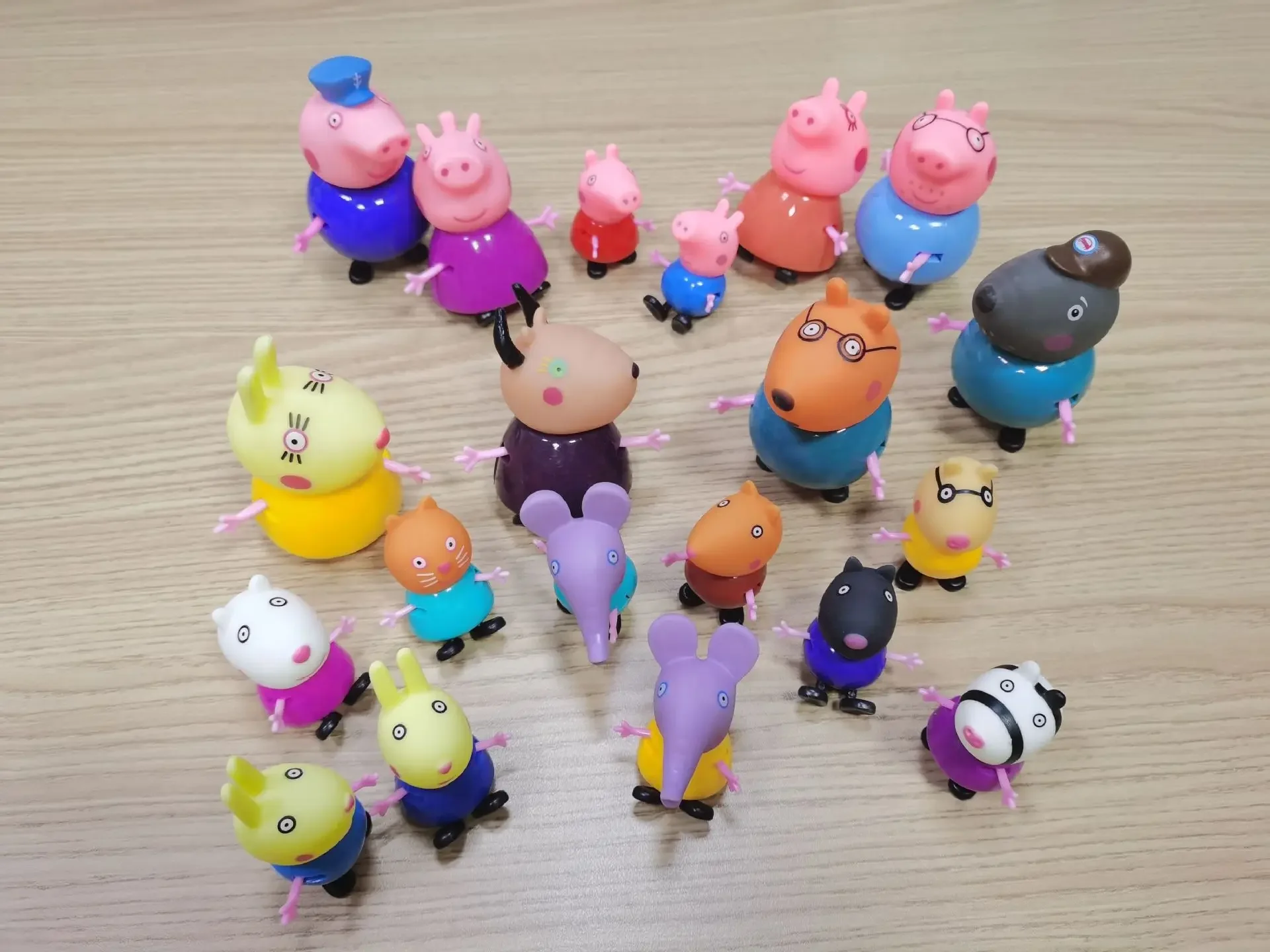 Peppa-Pig-Fam-lia-Movable-Doll-Set-George-Pig-Pai-M-e-Brinquedo ...
