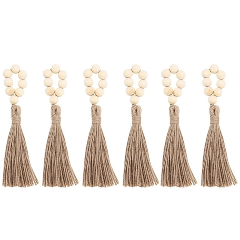 Servilleteros-de-cuentas-de-madera-para-decoraci-n-del-hogar-6-piezas ...