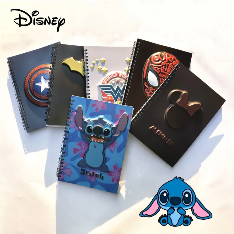 Disney-Minnie-Stitch-Spiral-Book-Coil-Notebook-Lined-Blank-Grid-Paper ...