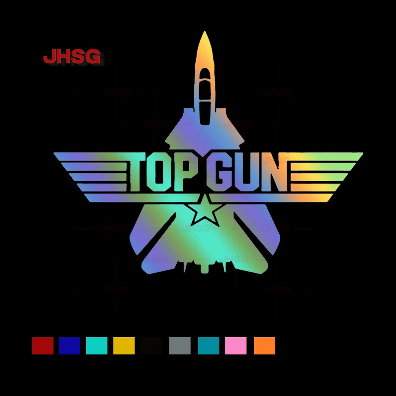 JHSG 탑건용 비닐 자동차 패드 노트북 창문 벽 범퍼 스티커, 자동차 멋진 그래픽 자동차 스타일링 스티커, 자동차 액세서리 ...