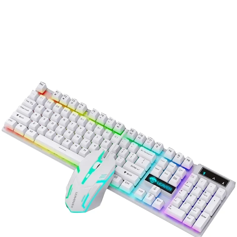 D500-USB-Wired-Keyboard-and-Mouse-Combo-RGB-LED-Backlit-Mechanical-Feel ...