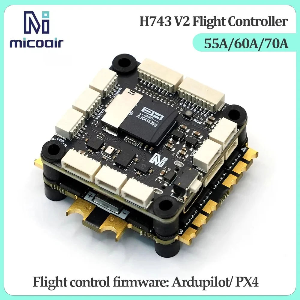 MicoAir H743 V2 Flight Stack 55A/60A/70A 4IN1 ESC Dual IMU BT 30x30 ...