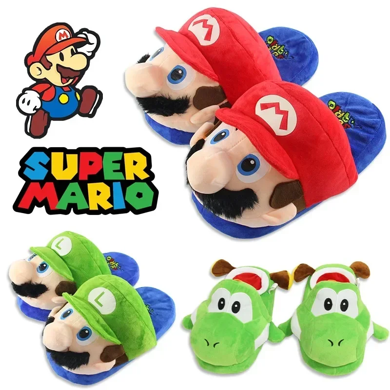 Zapatillas-de-felpa-de-Super-Mario-Bros-para-hombres-y-mujeres-zapatos ...