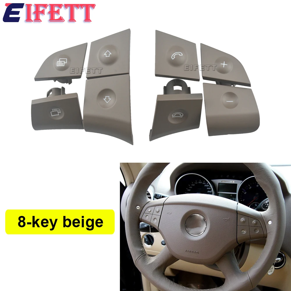 3 Colors Car Multi-function Steering Wheel Buttons Control Switch ...