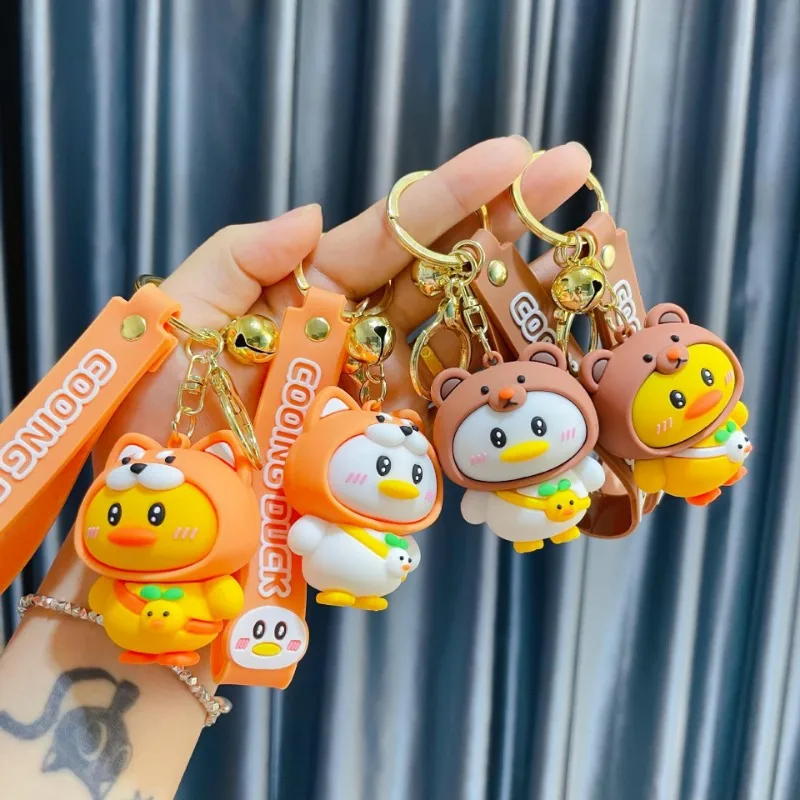 Cartoon-Cooing-Duck-Cute-Boudoir-Personality-Key-Ring-Chain-Schoolbag ...