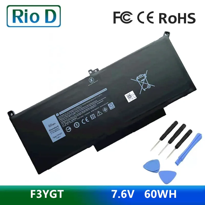 F3YGT Laptop Battery for Dell Latitude 12 7000 E7280 E7290 E7380 E7390 ...