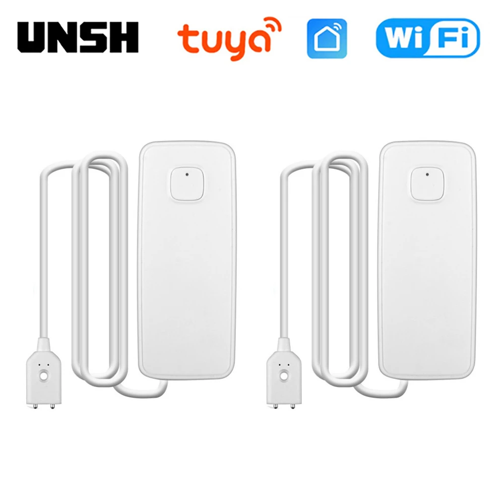 Tuya WiFi Smart Water Sensor Leak Detector Flood Water Leakage Alarm ...