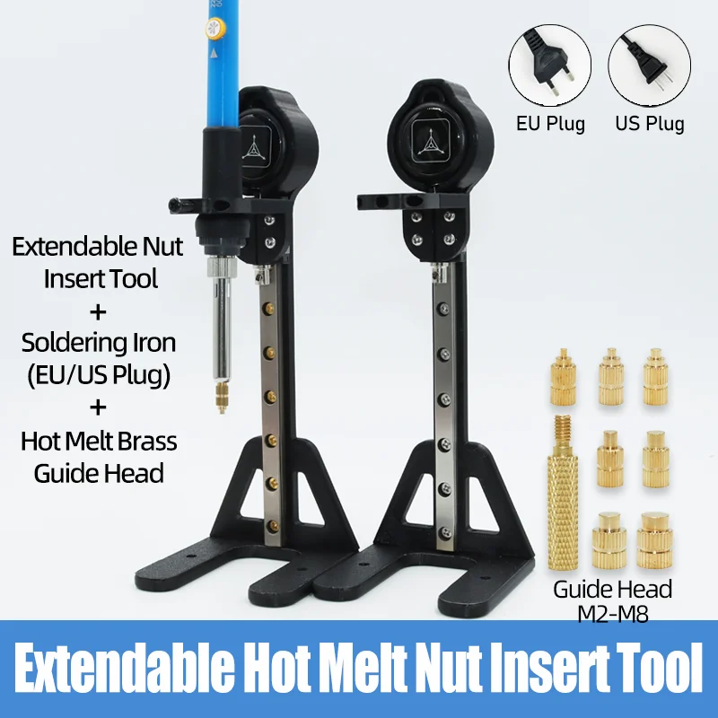 Heat-Set-Thread-Insert-Press-Tool-Thermoset-Brass-Insert-Nut-Soldering-Iron-Tip-Set-Copper ...