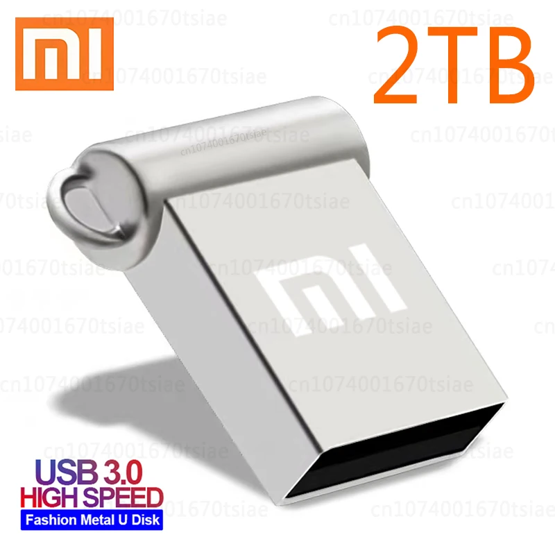 샤오미 고속 펜드라이브 메탈 USB 드라이브, 휴대용 메모리, USB 플래시 디스크, TYPE C 어댑터, 2TB, USB3.0 ...