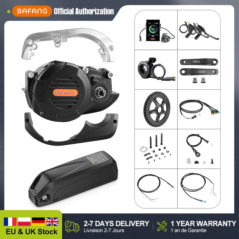 BAFANG 1000W Motor M620 G510 Mid Drive Electric Kit with Battery 48V 20Ah For Mountain Bicycle ...