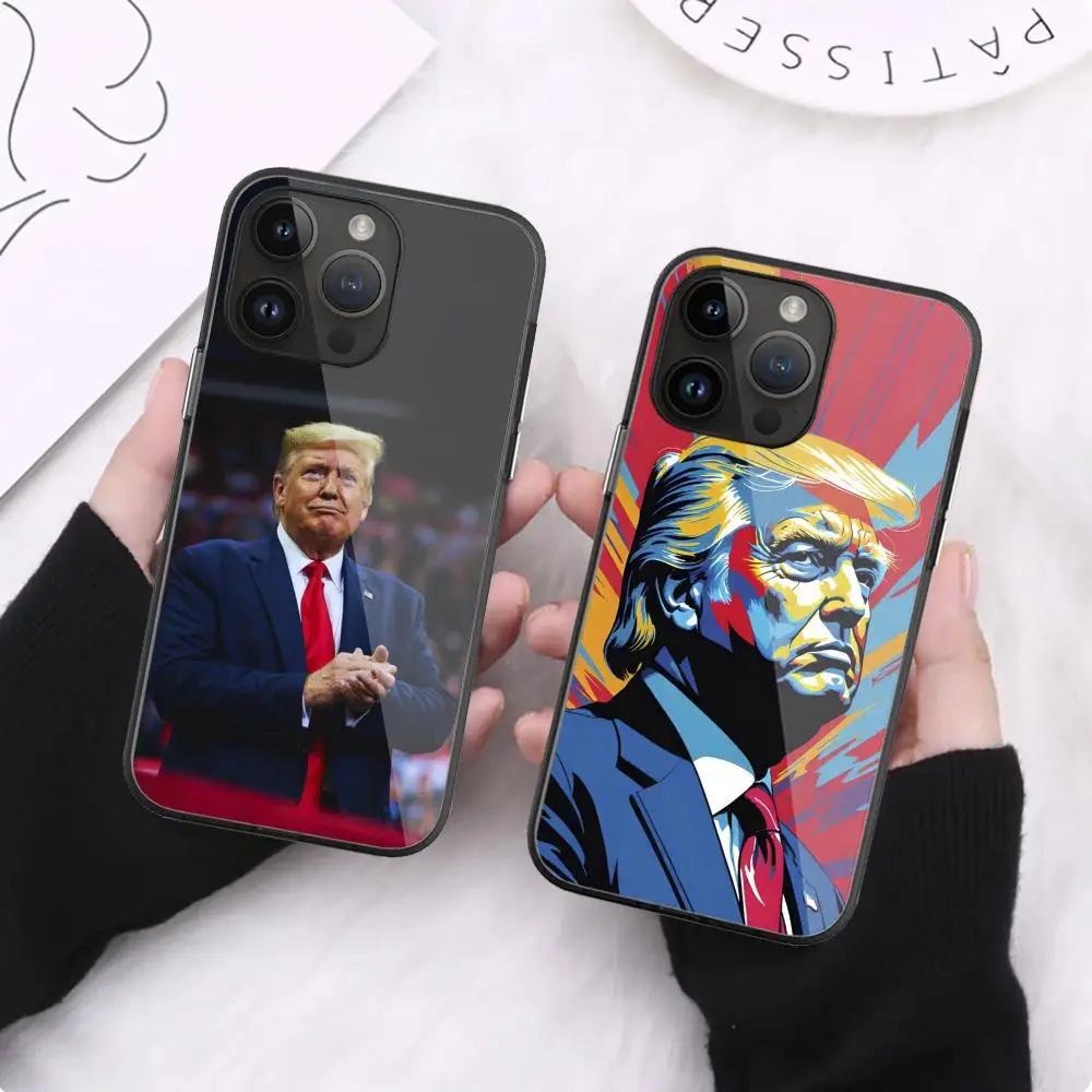 Phone Case For T_trumps iPhone 16 Pro Max 15 14 13 12 Mini 11 XR XS 8 7 ...