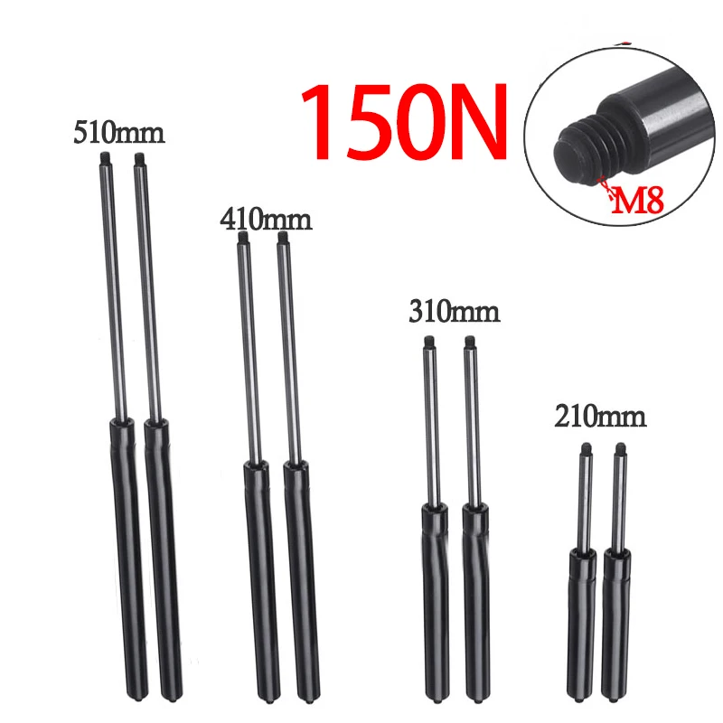 2pcs-210-510mm-150N-Car-Gas-Strut-Bars-Gas-Spring-Hood-M8-Support-Rod ...