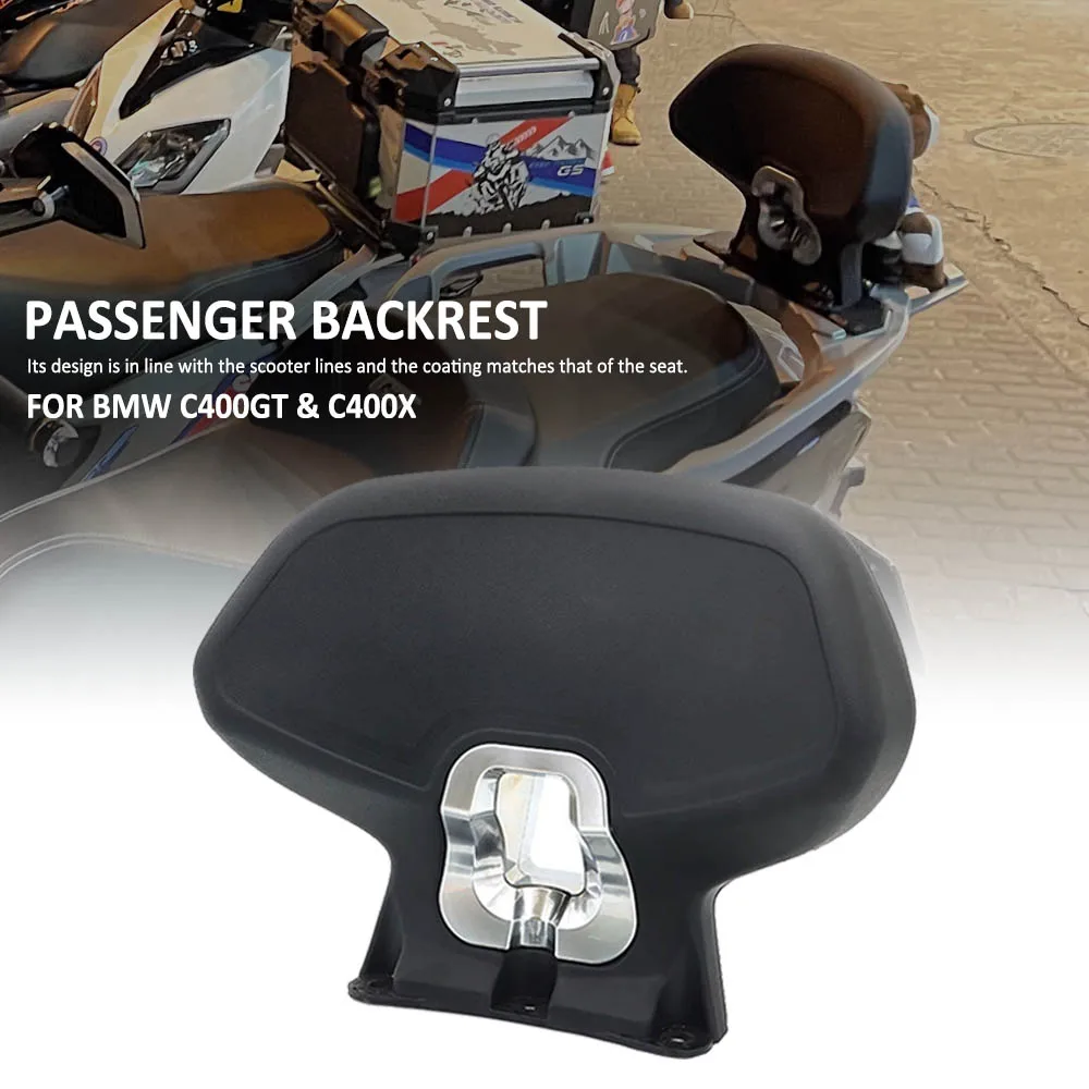 NEW-Motorcycle-Accessories-Black-Rear-Passenger-Seat-Backrest-Cushion ...