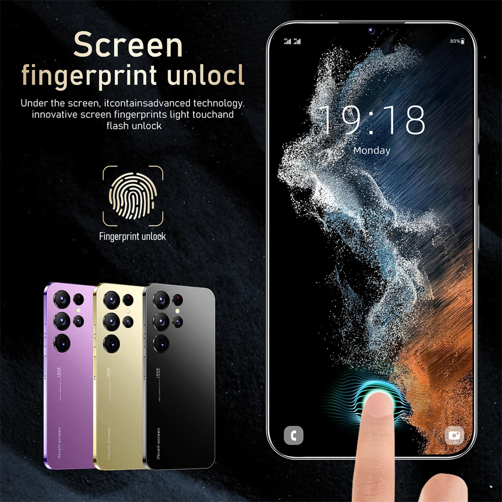 S25 Ultra Mobile Phones 7.3 HD Screen SmartPhone Original 22GB+2TB 4G 5G Dual Sim Celulares ...