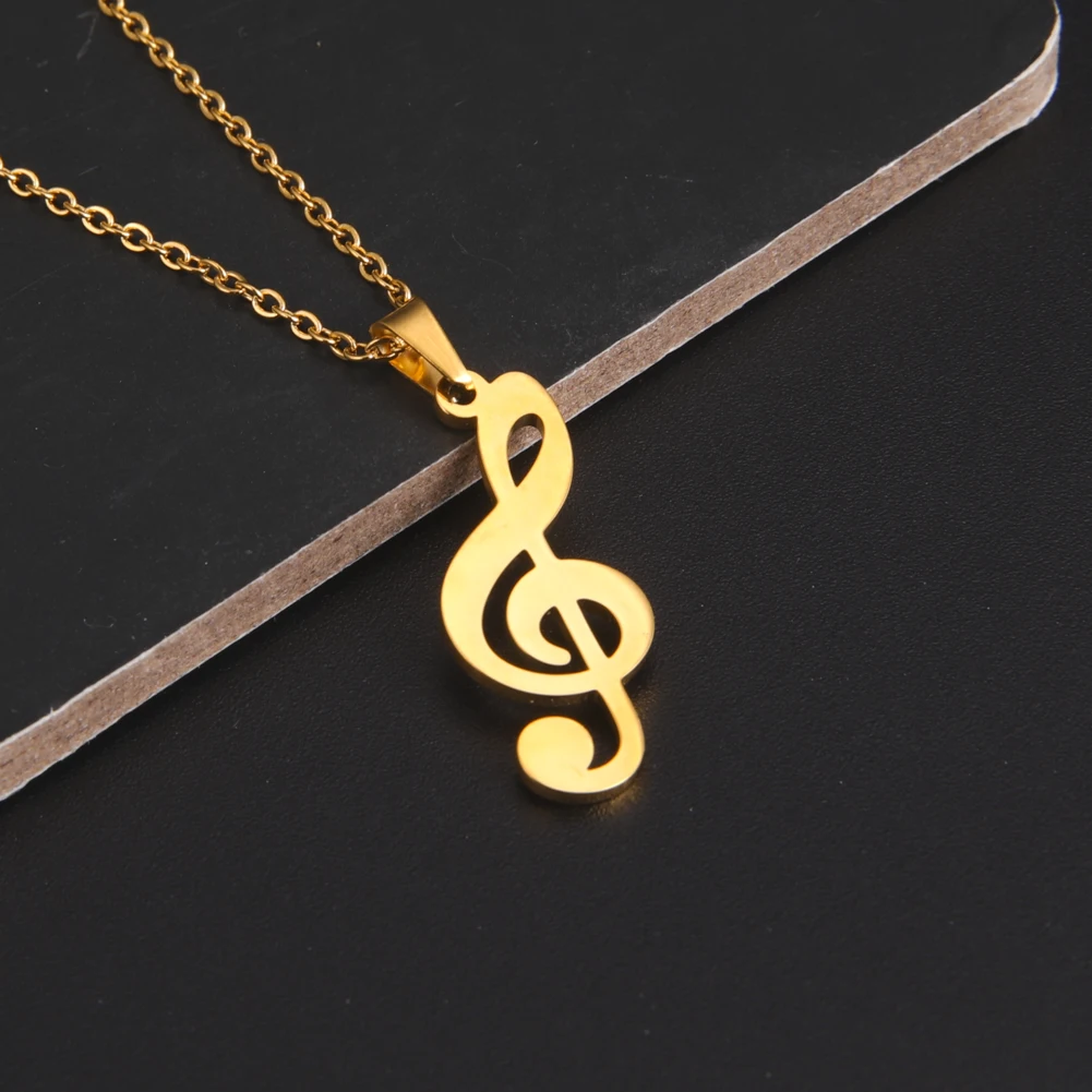 COOLTIME-Music-Musical-Symbol-Necklace-for-Women-Gold-Color-Pendant ...
