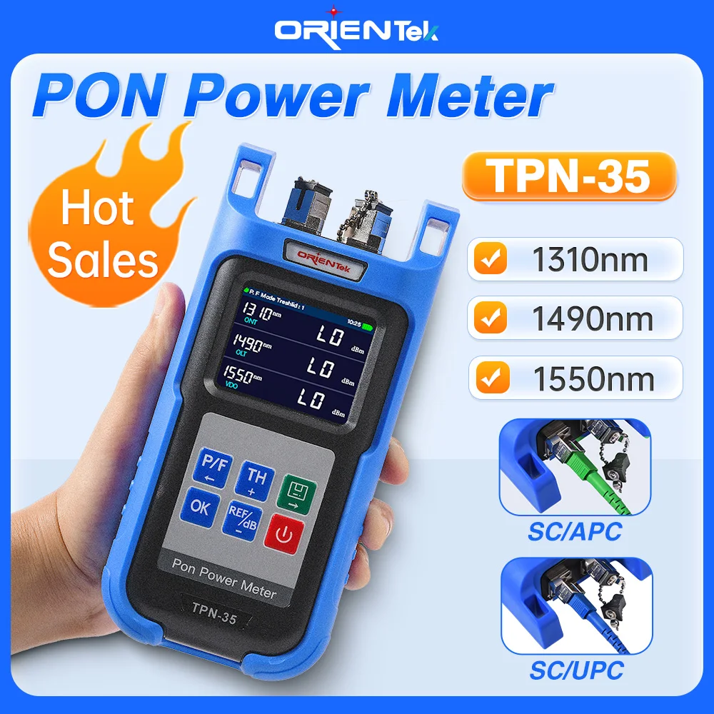 SC-APC-SC-UPC-1310-1490-1550nm-PON-Power-Meter-Orientek-TPN-35-PON ...