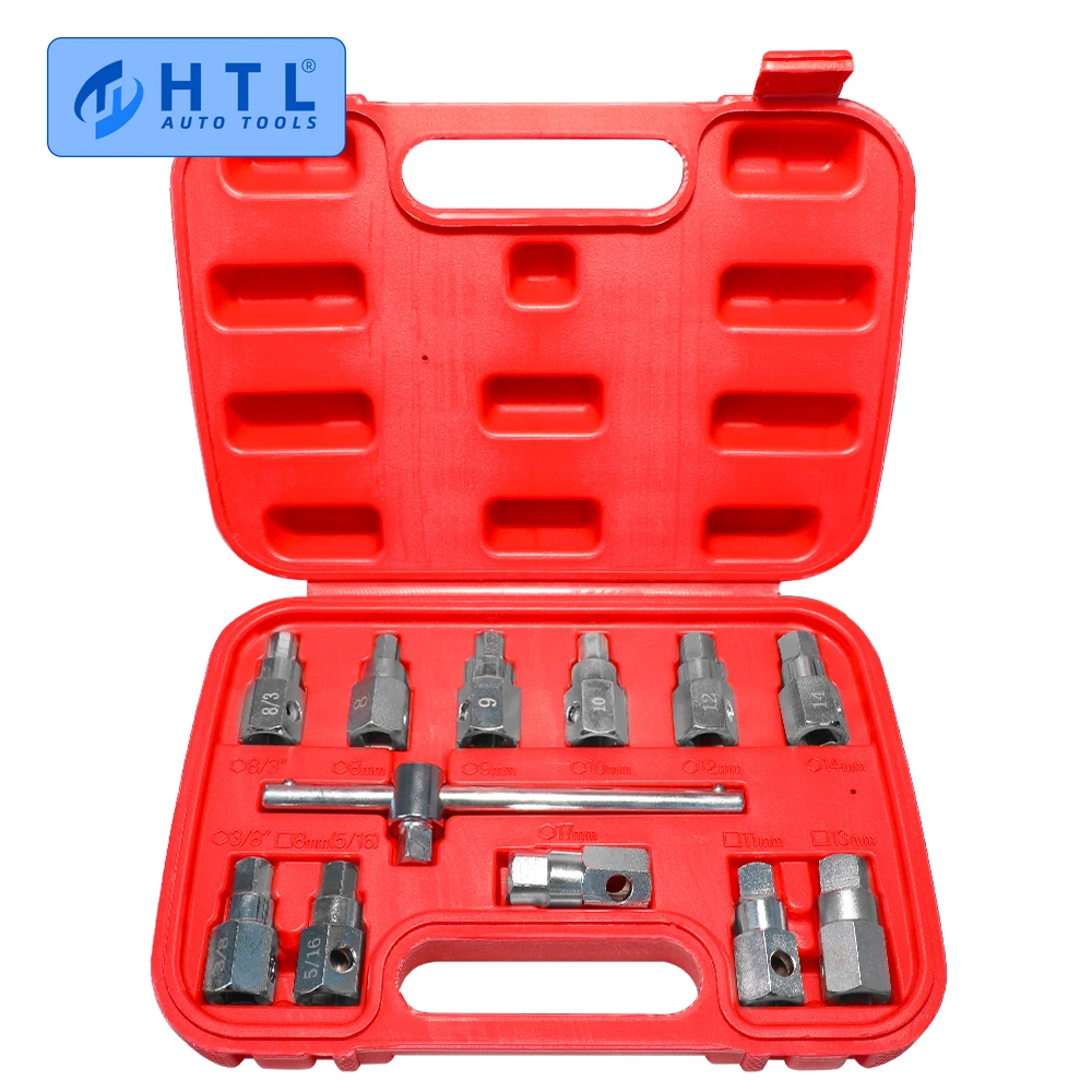 12PCS-Oil-Drain-Plug-Removal-Tool-Key-Set-Square-Hexagon-Socket-Kit-Nut ...