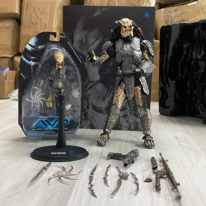 AVP SCAR PREDATOR MMS190 Action Figure Model C 1/6 Scale Movable M18 ...
