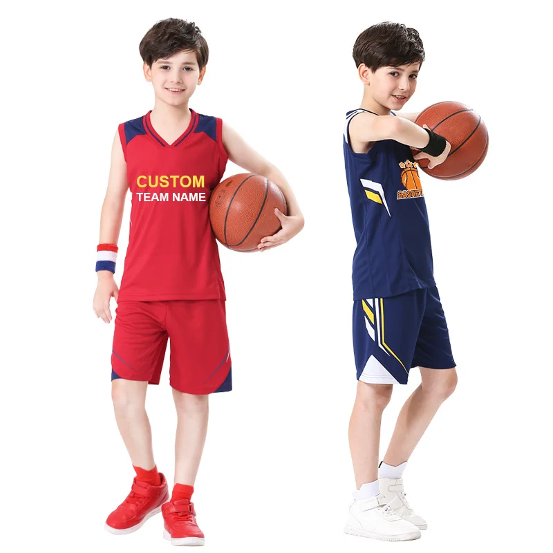 Kids-Basketball-Jerseys-Custom-Primary-School-Basketball-Uniform-Sets ...