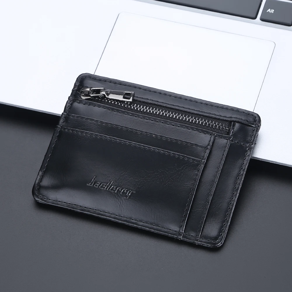 Baellerry-Slim-Wallet-Card-Holder-for-Men-PU-Leather-Credit-Card-Case ...