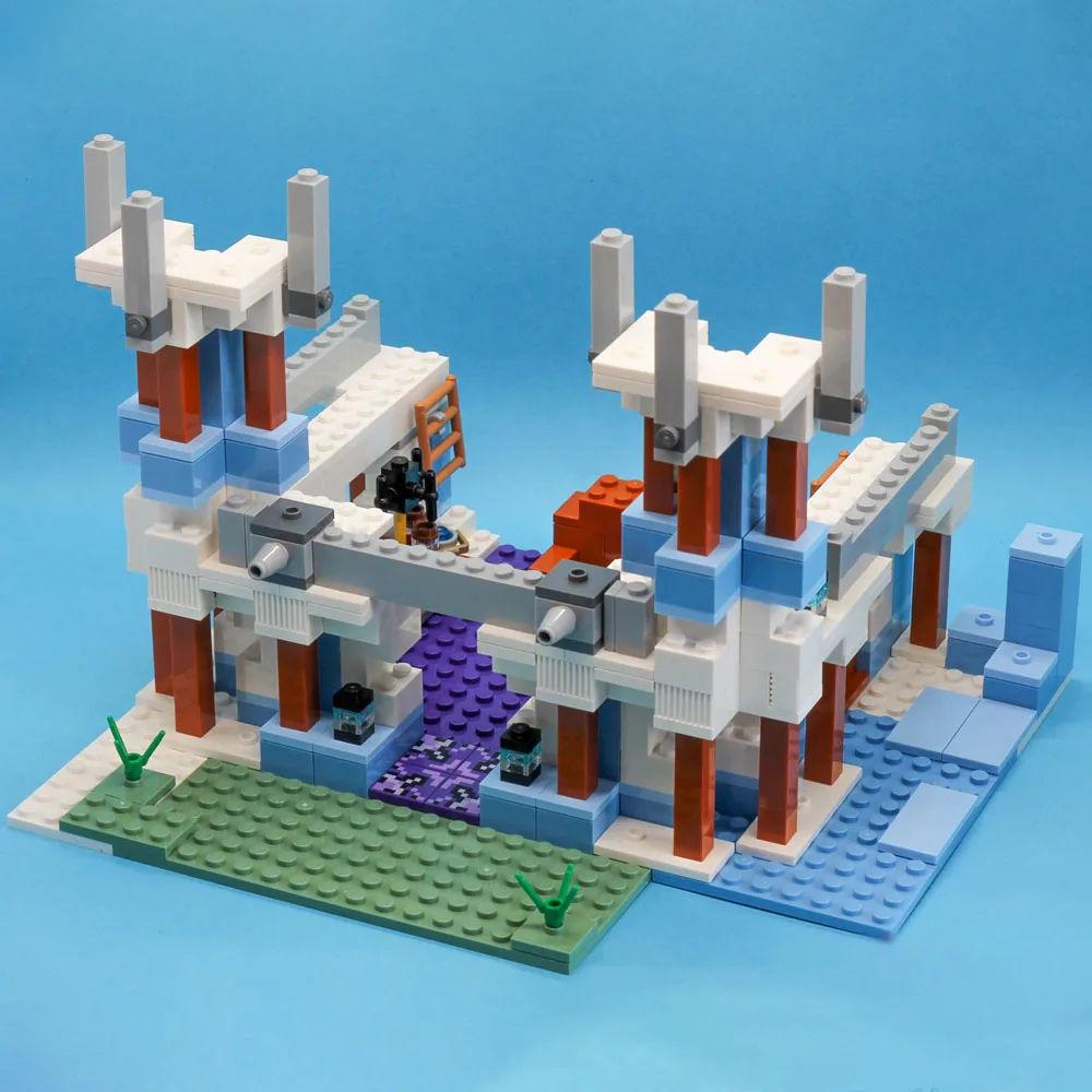 creative-Ice-castle-Architecture-moc-Building-Block-my-world-model-toy ...
