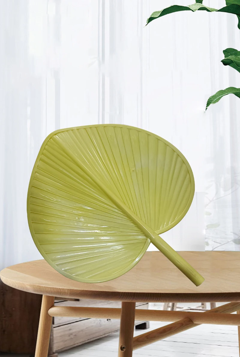 Artificial-Palm-Leaf-Hand-Fan-Chinese-Vintage-High-Quality-Plastic-Fan ...