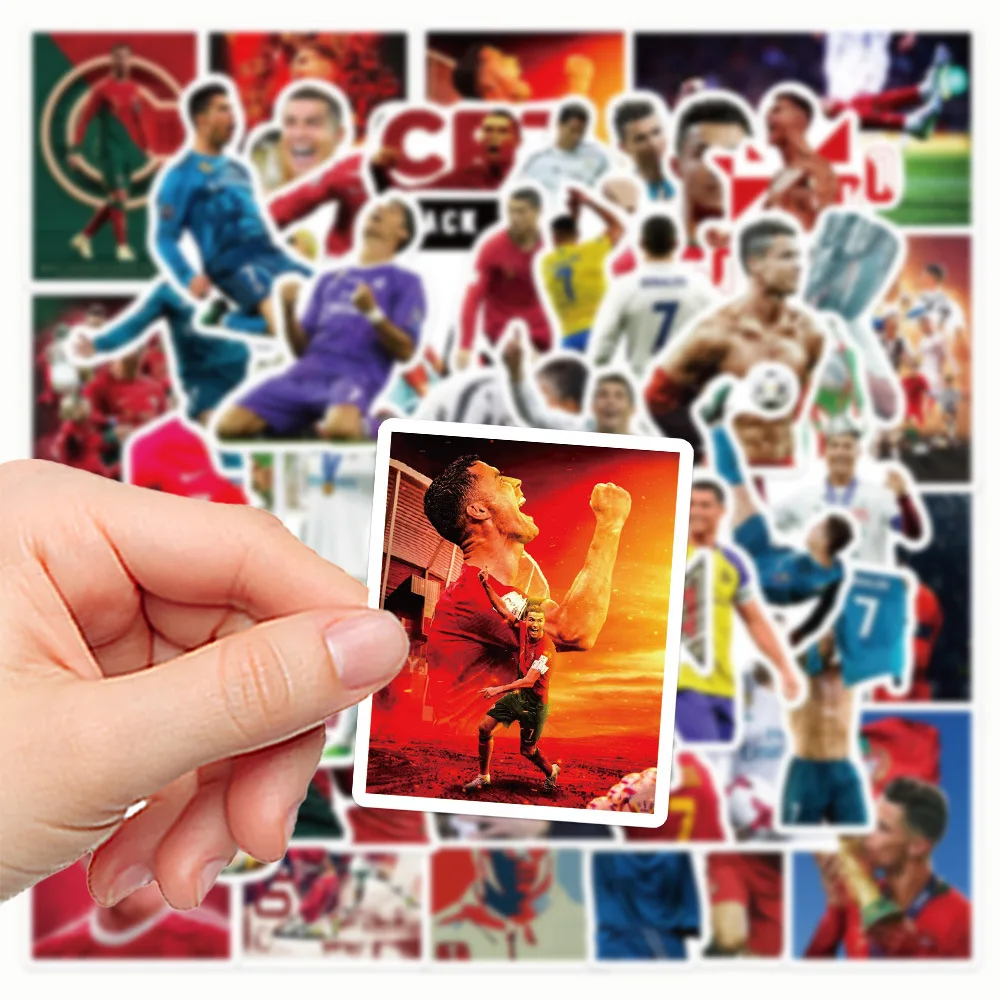 50PCS Football Star Cristiano Ronaldo Stickers Decals For Phone Laptop ...