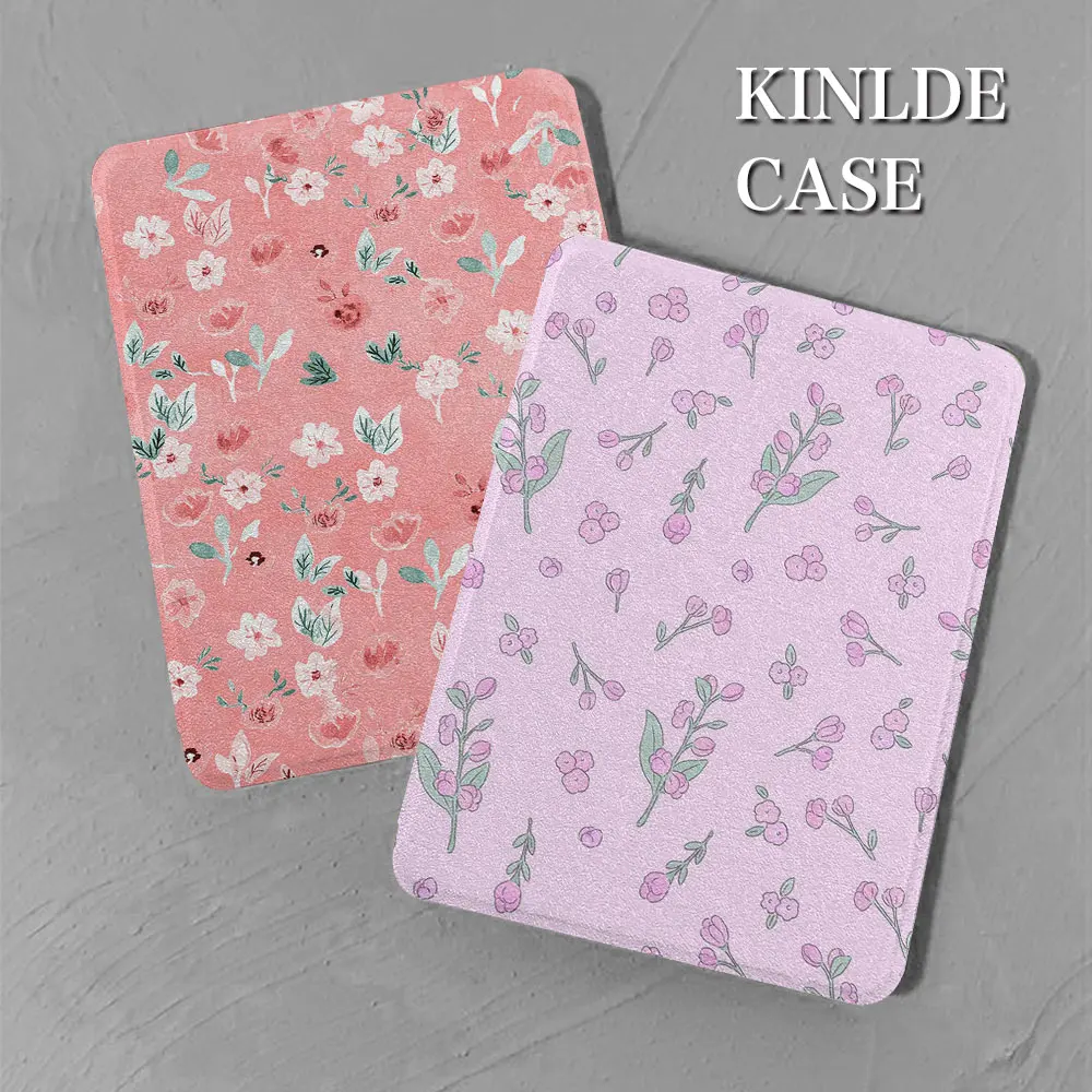 Soft-Silicone-Case-para-Kindle-Flower-Print-Paperwhite-5-Clamshell ...