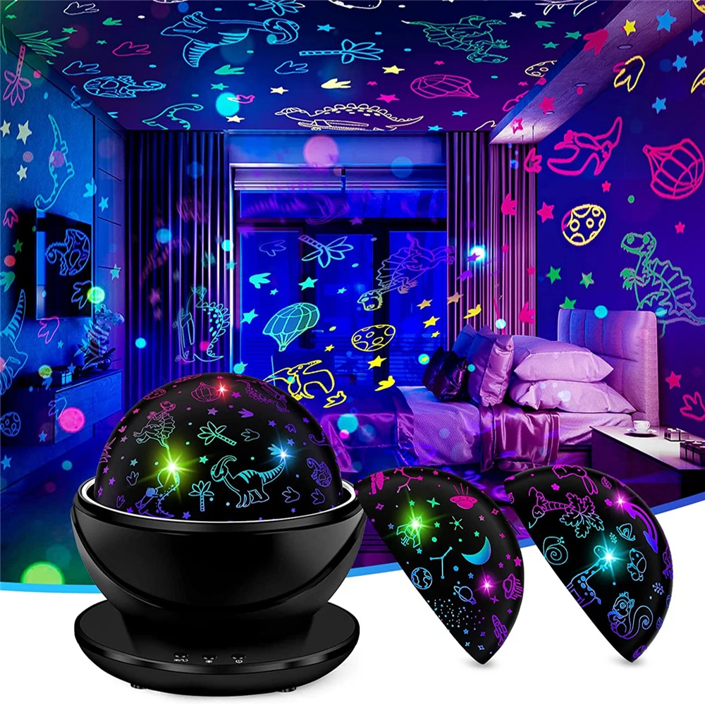3in1 Unicorn Night Light Projector 360° Rotating Projector Lamp Unicorn ...