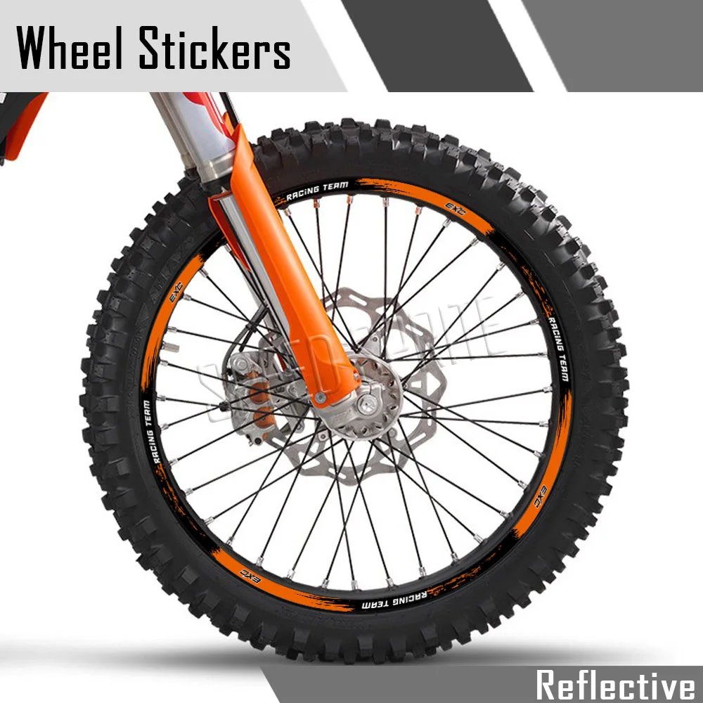 EXC-Reflective-Motorcycle-Accessories-Wheel-Sticker-Rim-Decals-Stripe ...