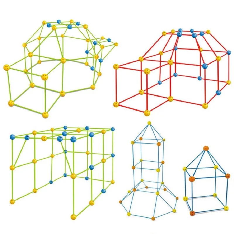 Kids-DIY-Construction-Forts-Toys-Building-Kits-Castles-Tunnels-Assemble ...
